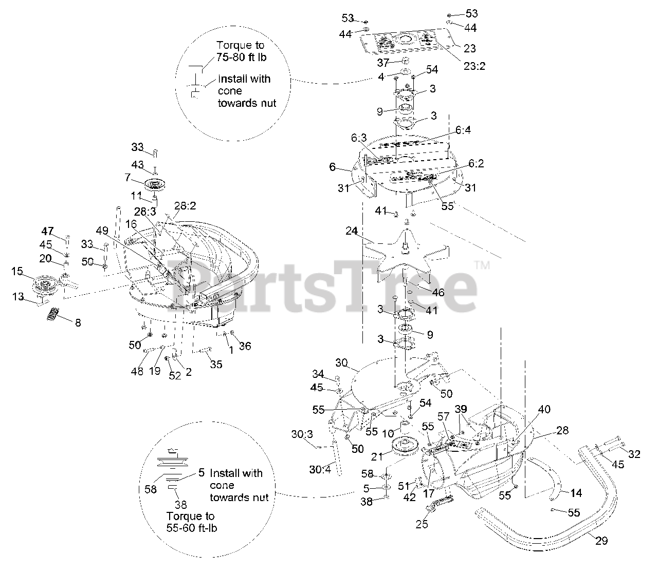 Exmark LZUV2B - Exmark Ultra Vac Twin Bagger for Lazer Z Mower (SN ...