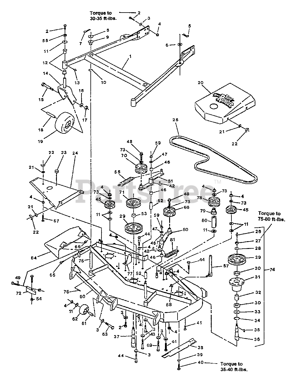 Exmark TR22KC - Exmark Turf Ranger Front Mount Mower, 22hp Kohler (SN ...