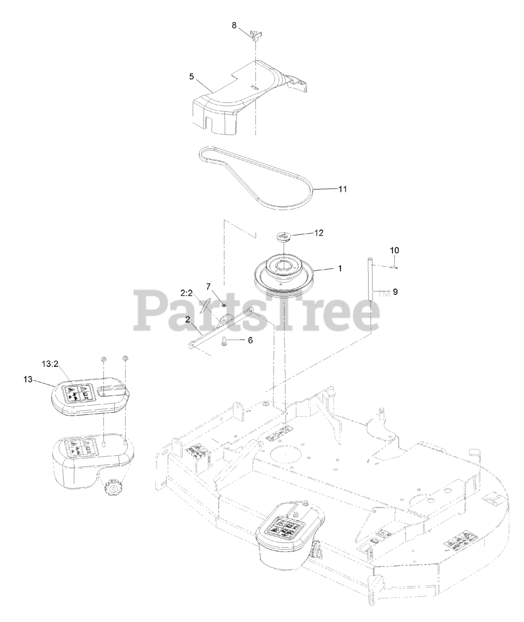 Exmark 135-2604 - Exmark Radius Ultra Vac Bagger (SN: 408644346 ...