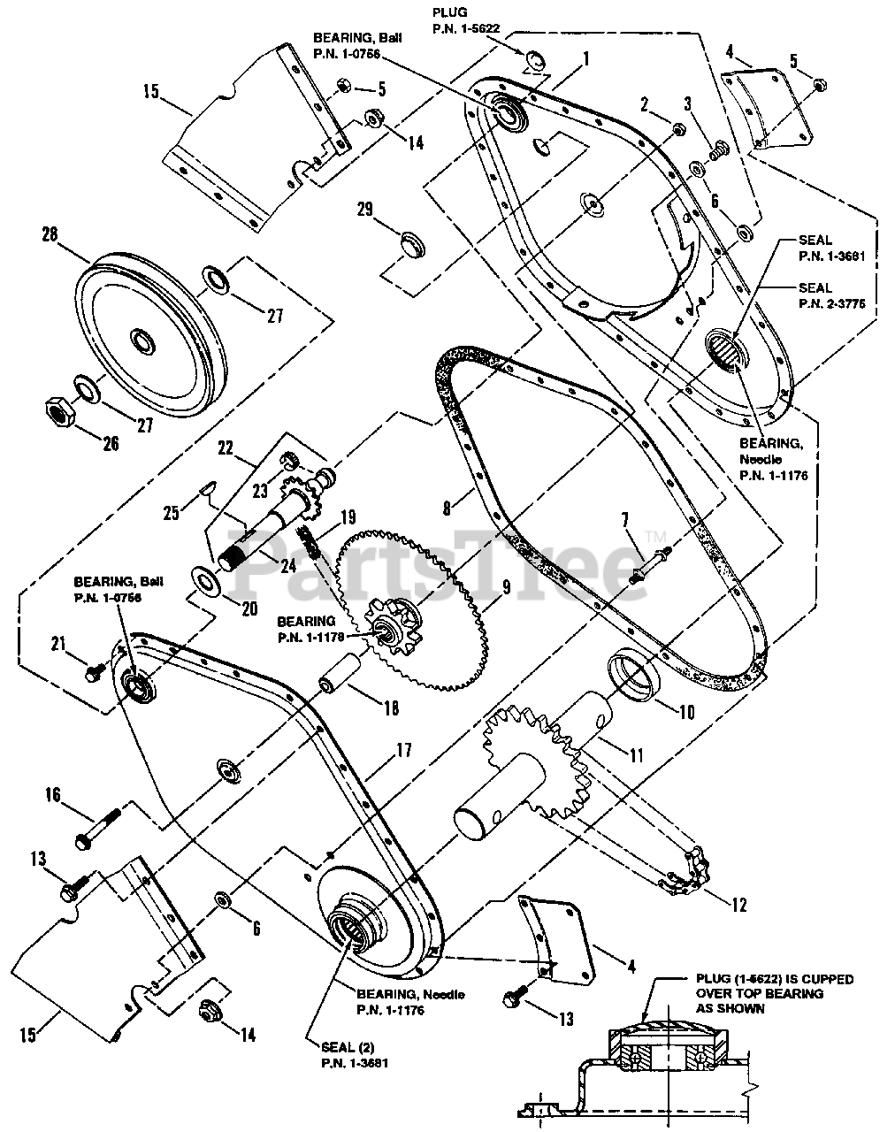 Snapper RT 8 (85228) - Snapper Rear-Tine Tiller, 8hp Main Chain Case ...