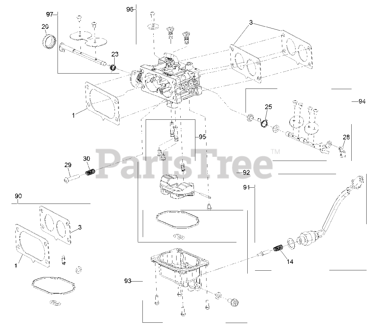 Exmark RAE708GEM48300 - Exmark 48" Radius E-Series Zero-Turn Mower ...