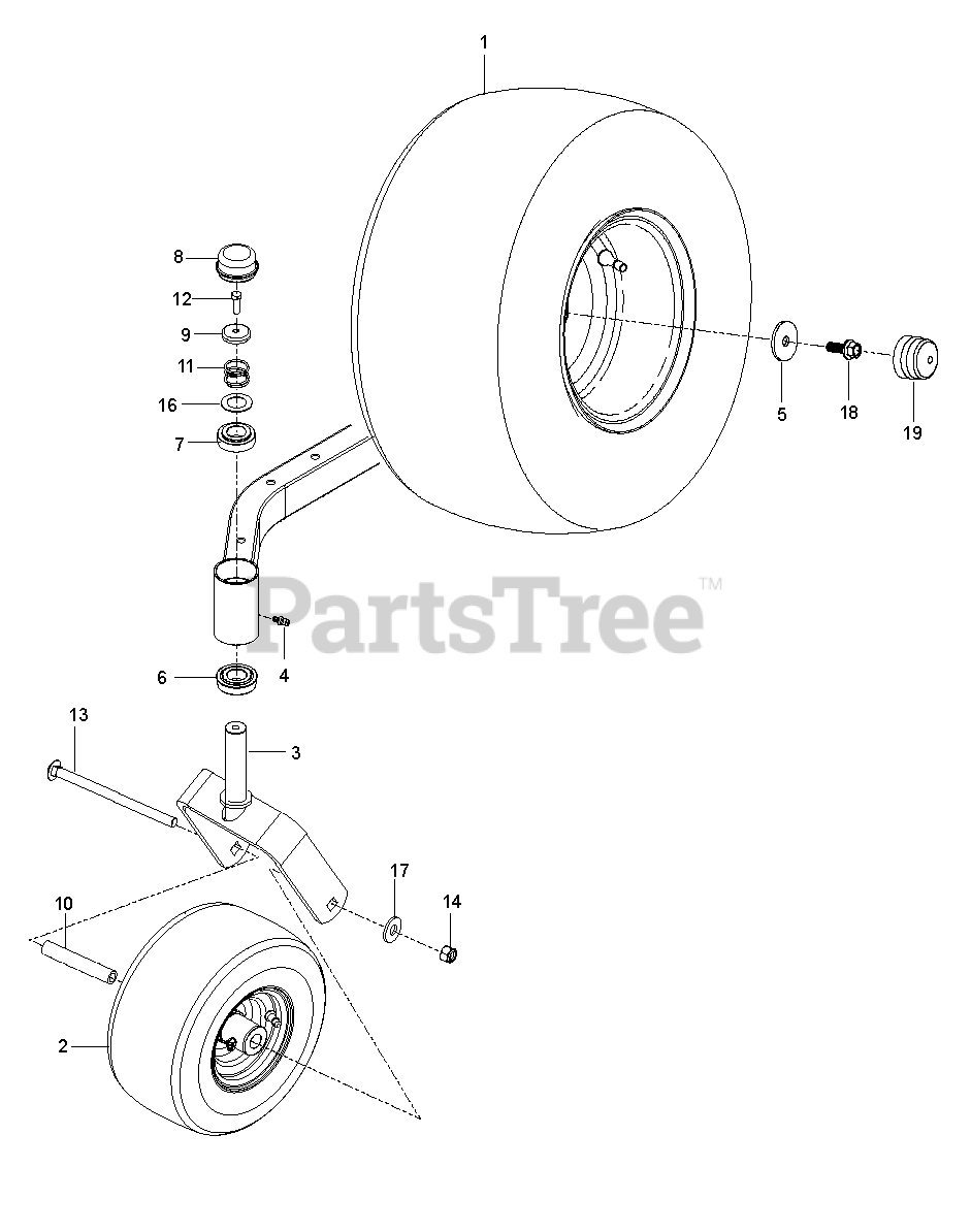 Husqvarna Z 142 - Husqvarna 42" Zero-Turn Mower (Original) WHEELS ...