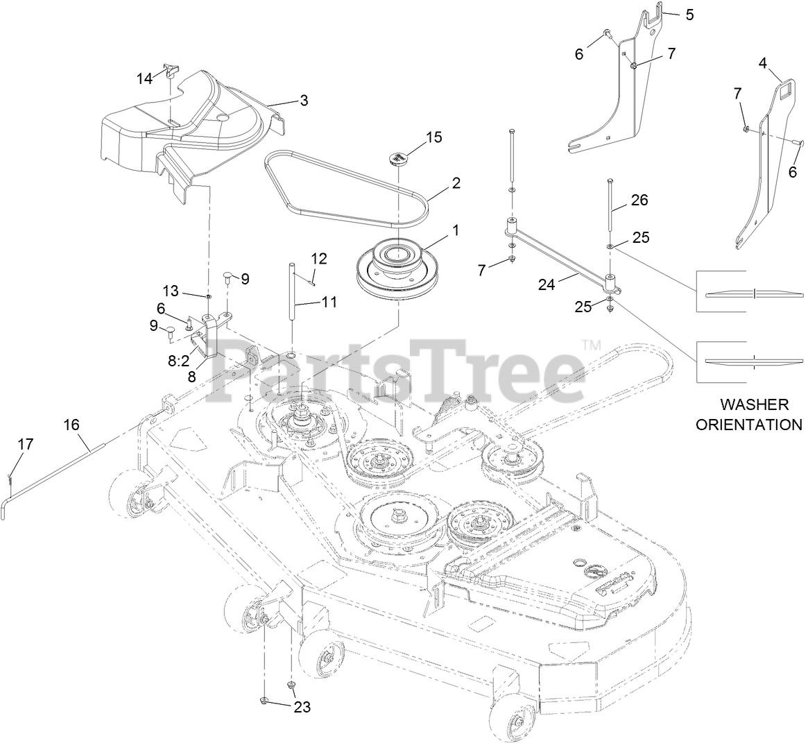 Exmark 116-3001 - Exmark Ultra Vac Bagger for Pioneer Mower (SN ...