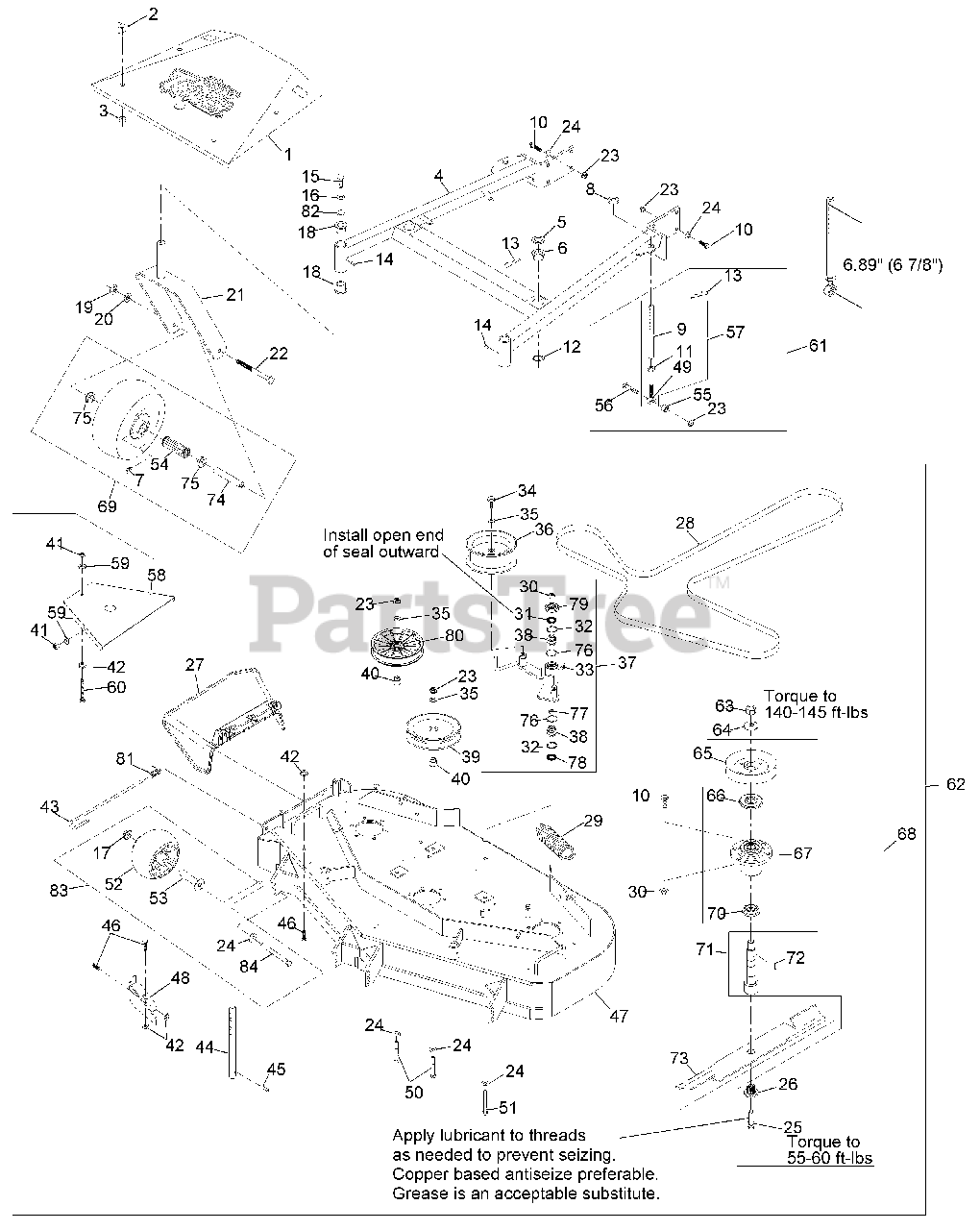 Exmark TTS600KAE483 - Exmark 48" Turf Tracer S-Series Walk-Behind Mower ...