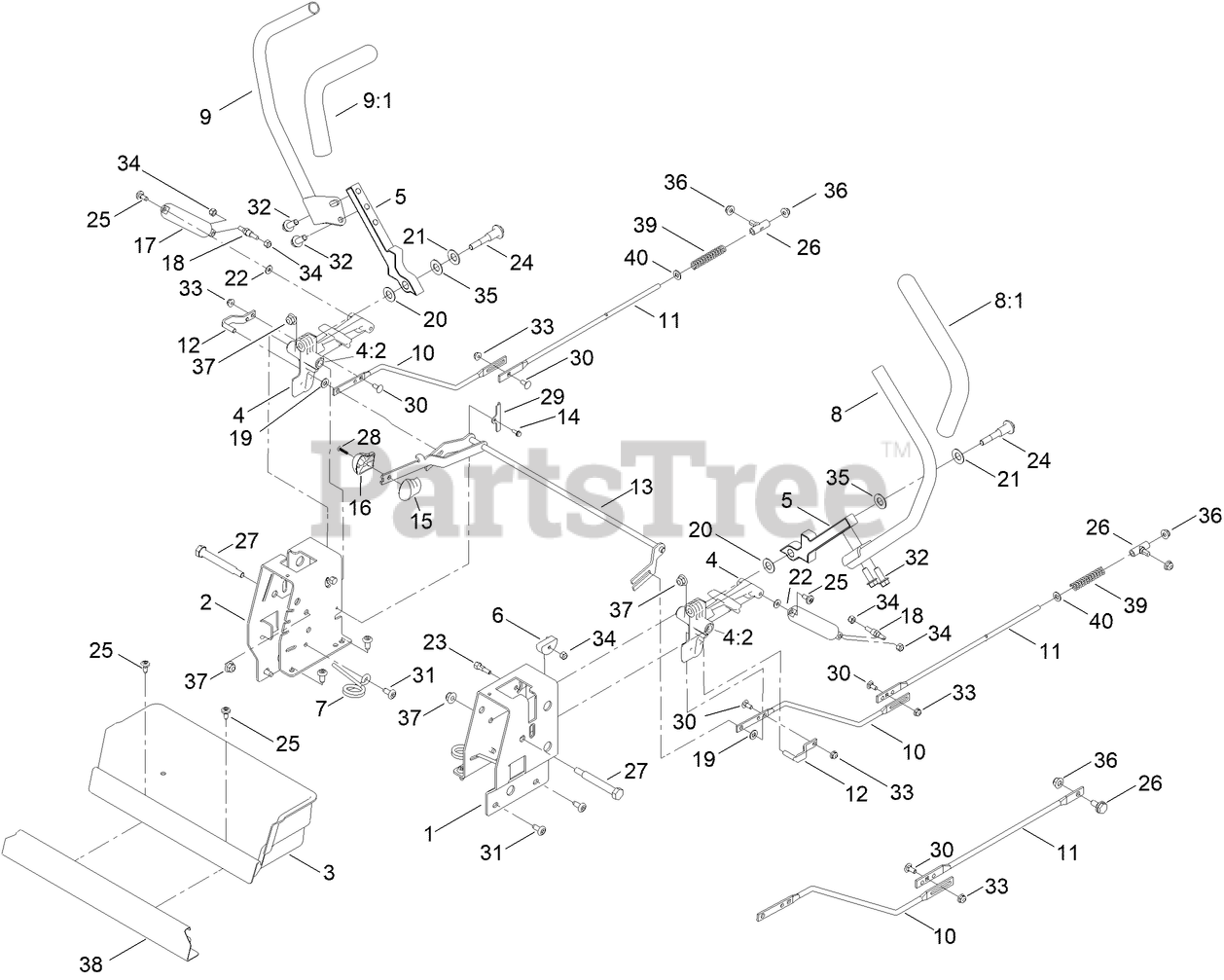 Toro 75742 W (4225) - Toro 42" TimeCutter Zero-Turn Mower (SN ...