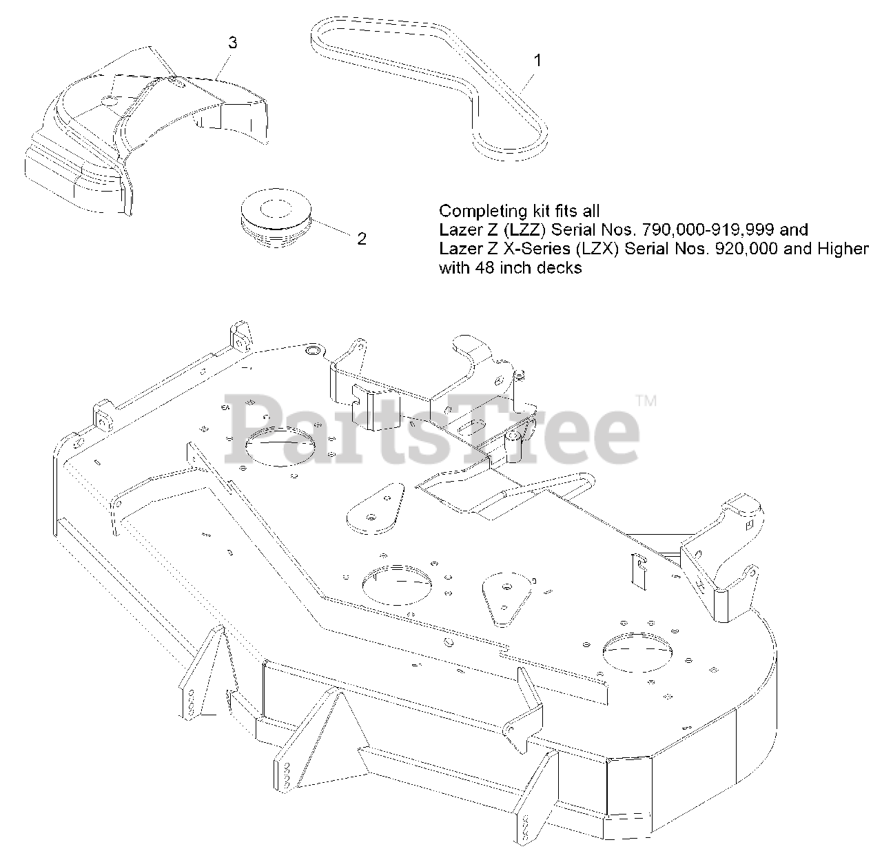Exmark LZUVQD7 - Exmark Ultra Vac QDS Bagger for Lazer Z Mower (SN ...