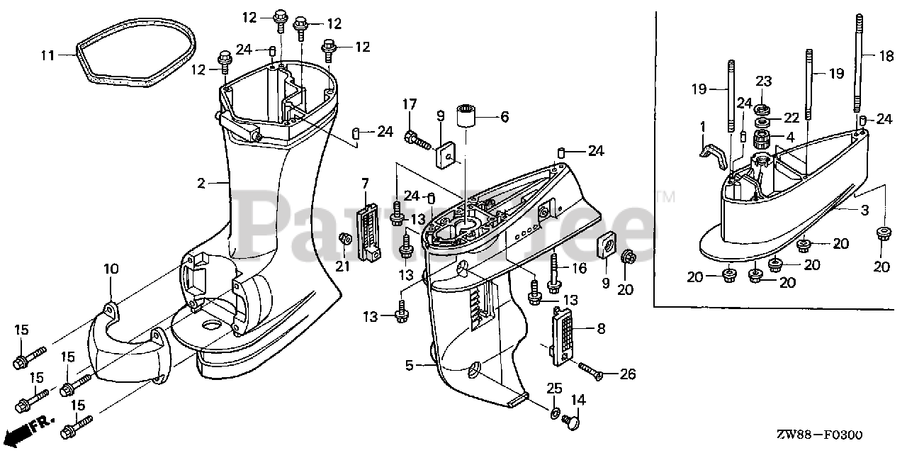 Honda BF8 D3 LHA (BAAJ) - Honda Outboard Engine, Made in Japan (SN ...