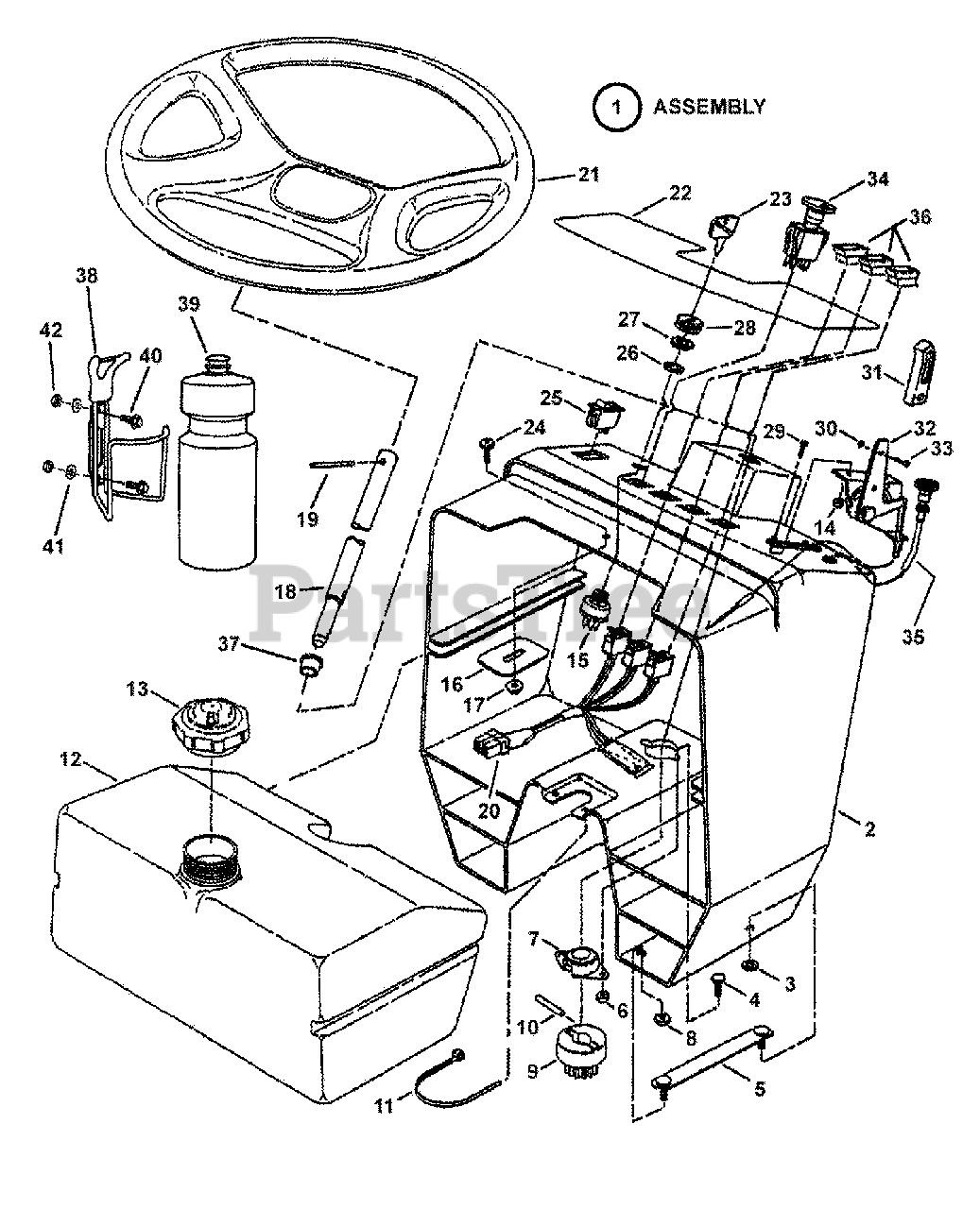 Snapper LT 200H42IBV2 (85920) - Snapper 42" Lawn Tractor, 20hp STEERING ...