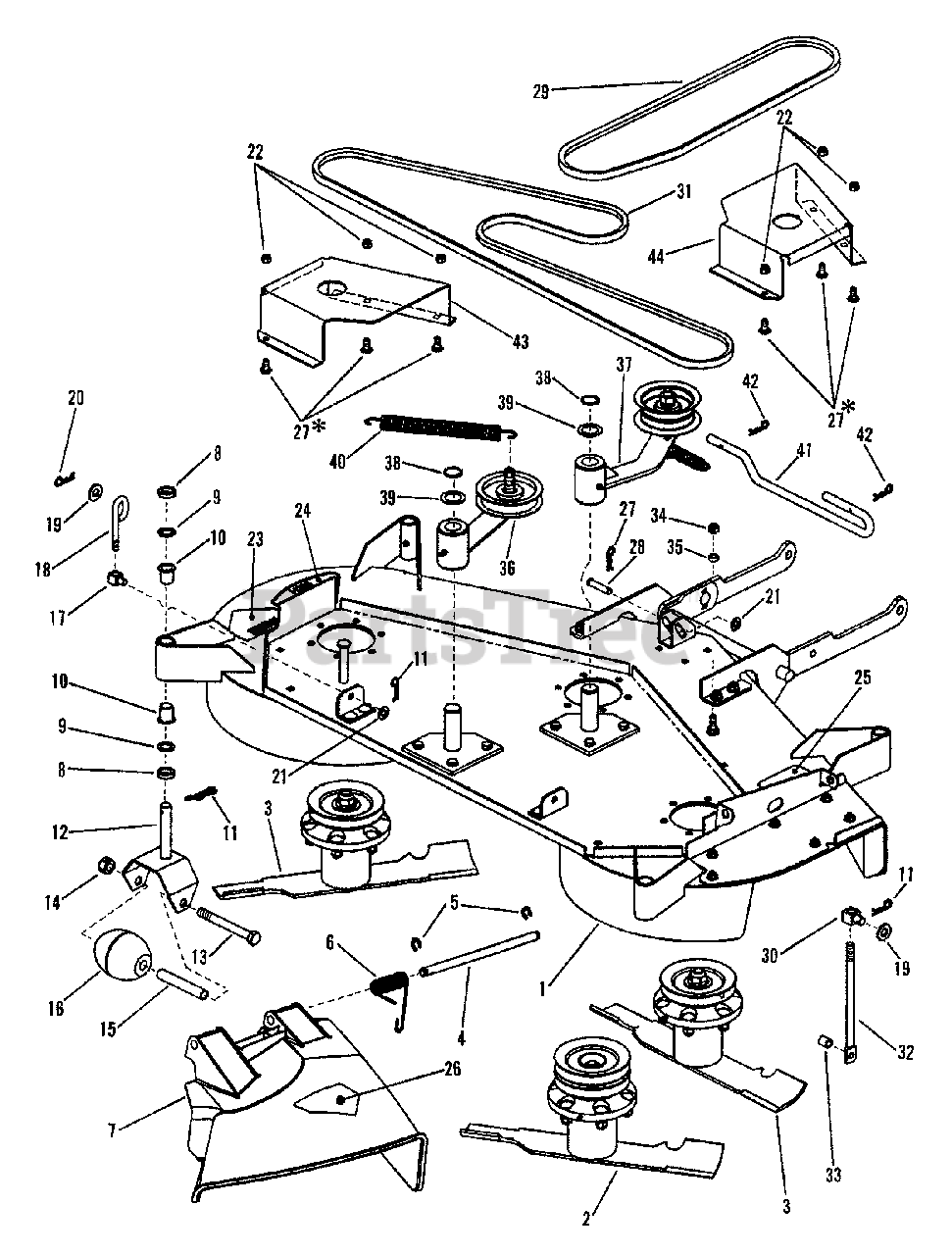 Snapper LT 180H48GBV2 (84596) - Snapper 48" Lawn Tractor, 18hp 48 ...