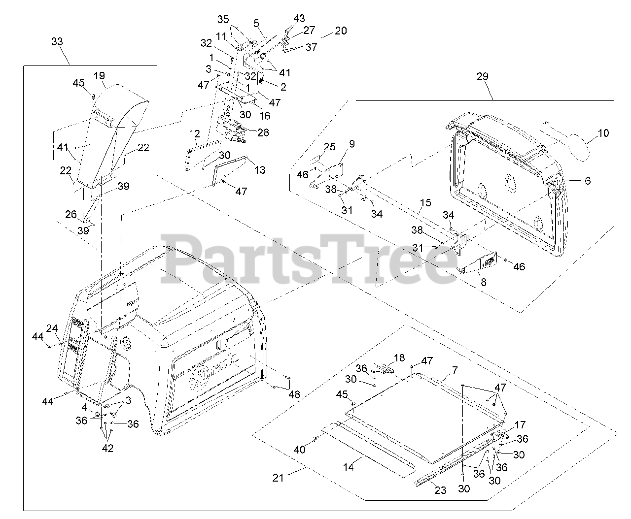 Exmark NV20KC - Exmark Navigator Front Mount Mower, 20HP Kohler (SN ...