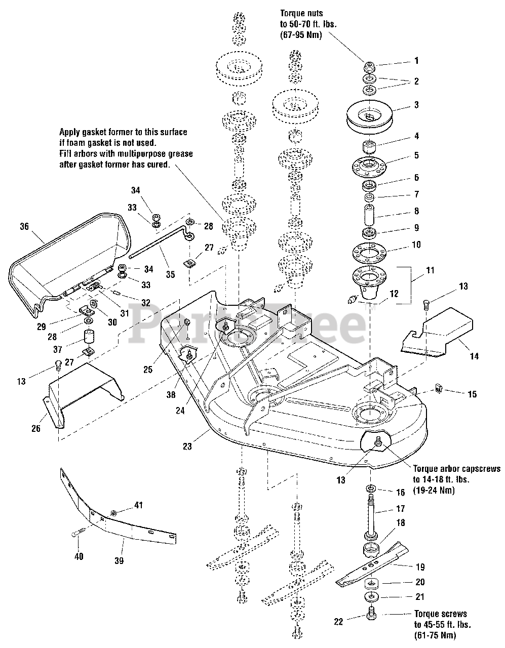 Massey Ferguson Zt 2450 5900777 Massey Ferguson 50 Zero Turn Mower 50 Mower Deck Housing
