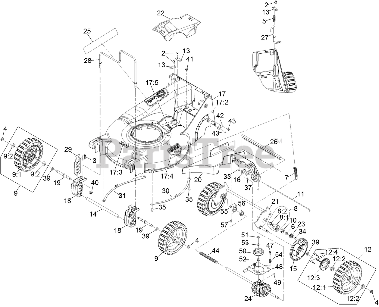 Exmark ECX180CKA210BC - Exmark 21" X-Series Walk-Behind Mower, Kawasaki ...