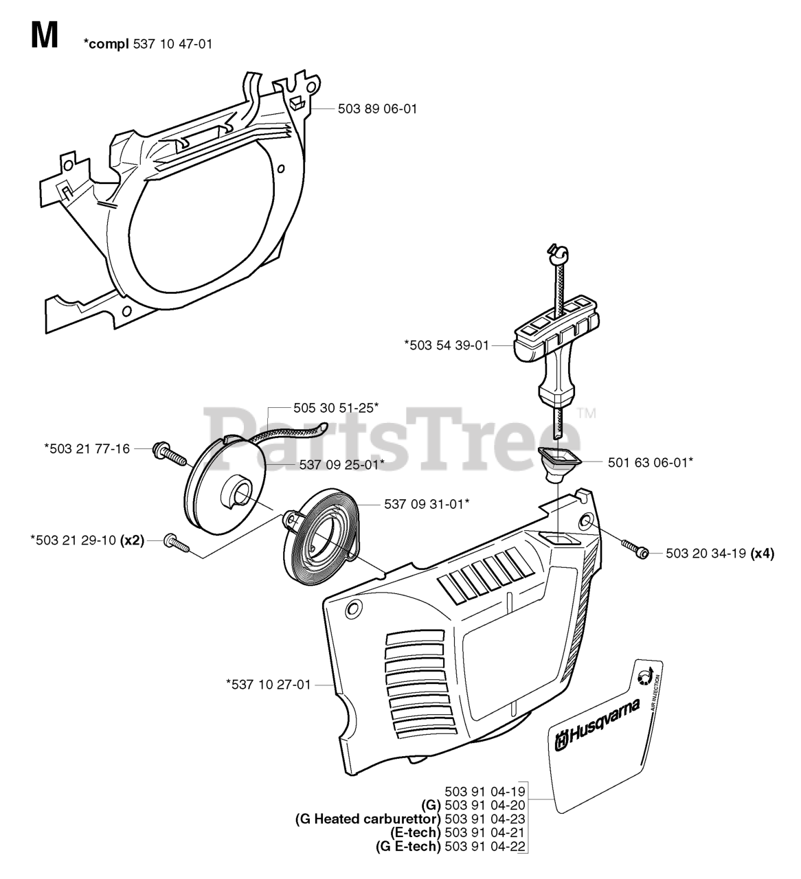 Husqvarna 353 - Husqvarna Chainsaw (SN: 20023600001 - 20041199999 ...