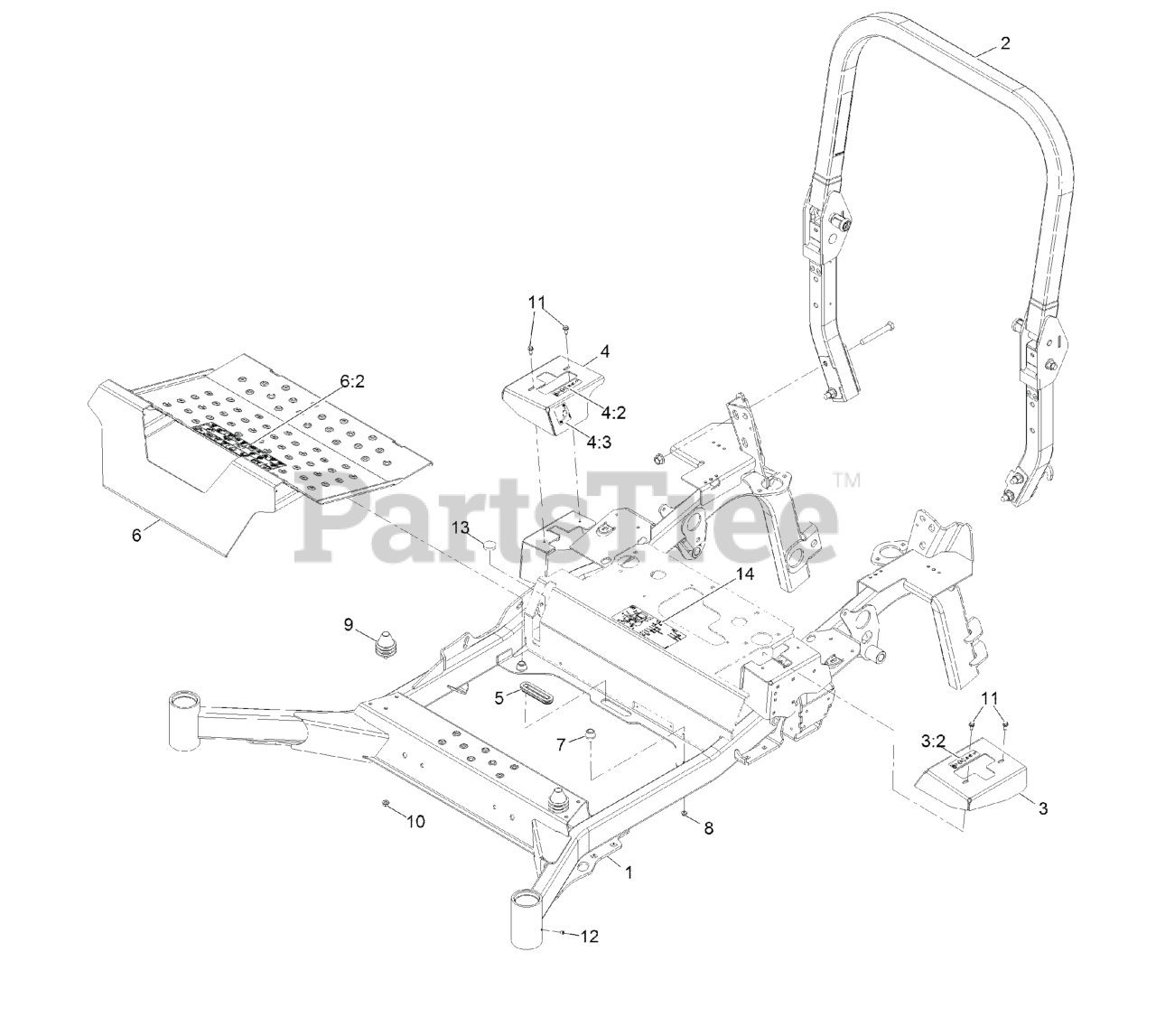 Exmark LZS80TDYM724W0 - Exmark 72" Lazer Z Diesel Zero-Turn Mower ...