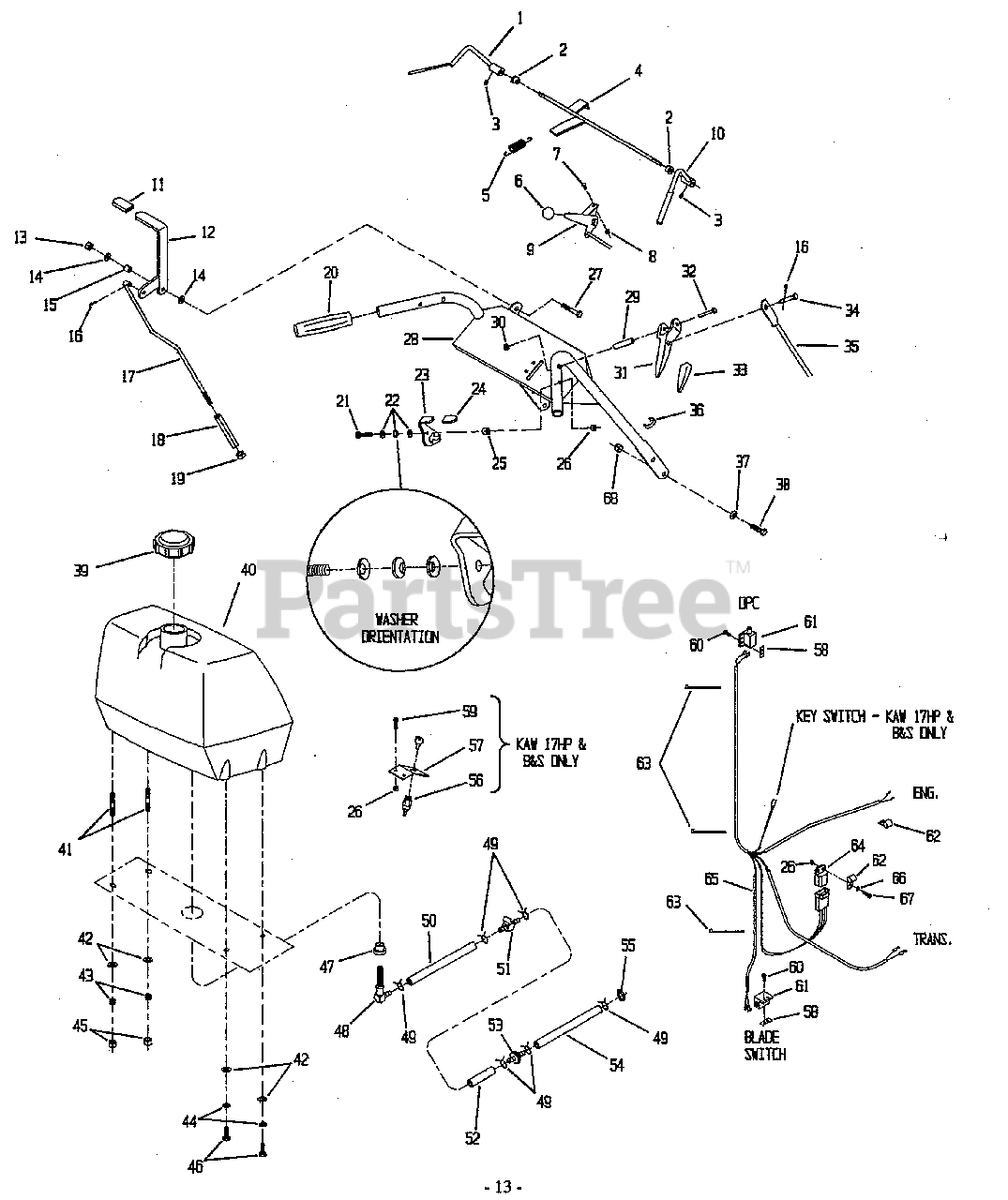 Exmark M3613KA - Exmark 36" Metro Walk-Behind Mower, 13hp Kawasaki (SN ...