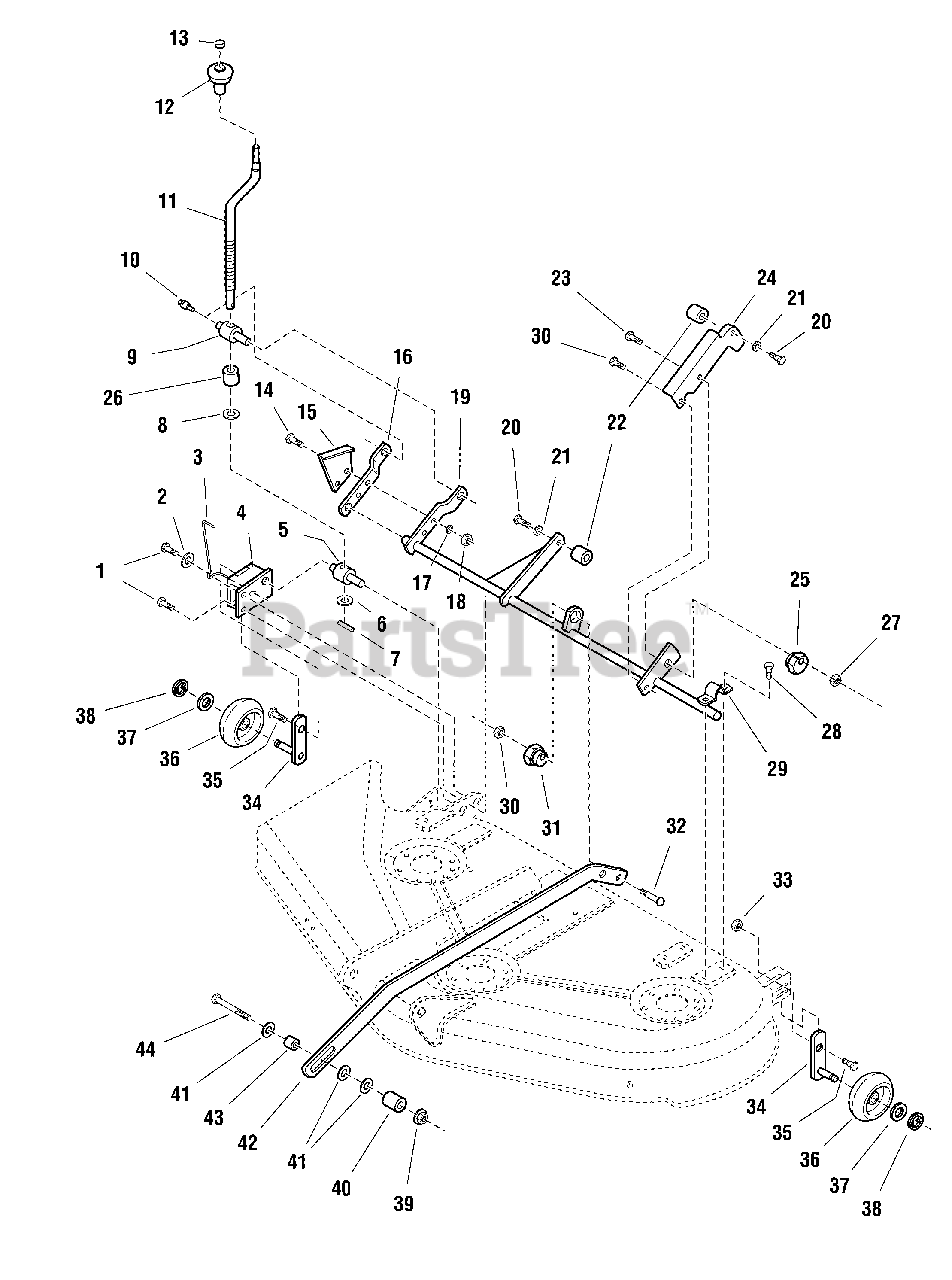Simplicity ZT 1644 E (2690431) - Simplicity 44" Zero-Turn Mower, 16hp ...