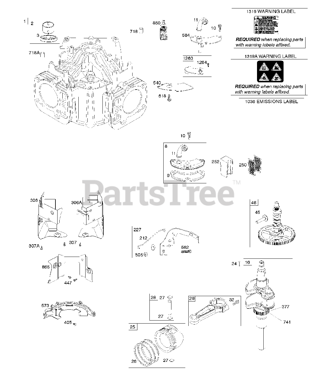 Briggs & Stratton 49R977-0003-G1 - Briggs & Stratton Vertical Engine ...