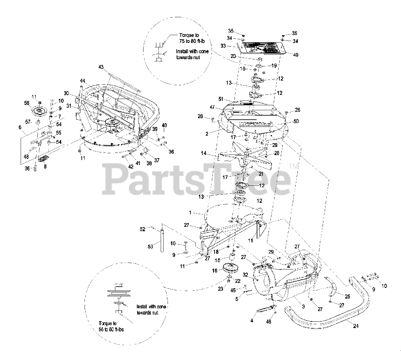 Exmark LZUV3B - Exmark Ultra Vac Triple Bagger for Lazer Z Mower (SN ...
