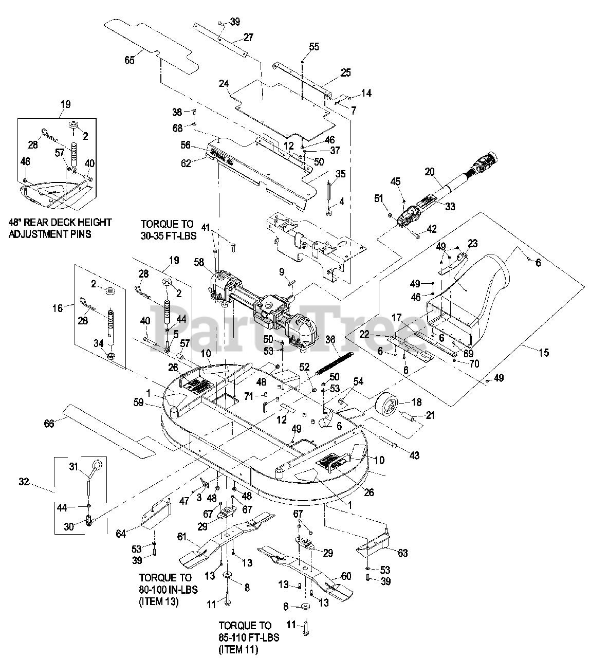 Exmark CD48CD - Exmark 48" Navigator Cutting Deck (SN: 000850000 ...