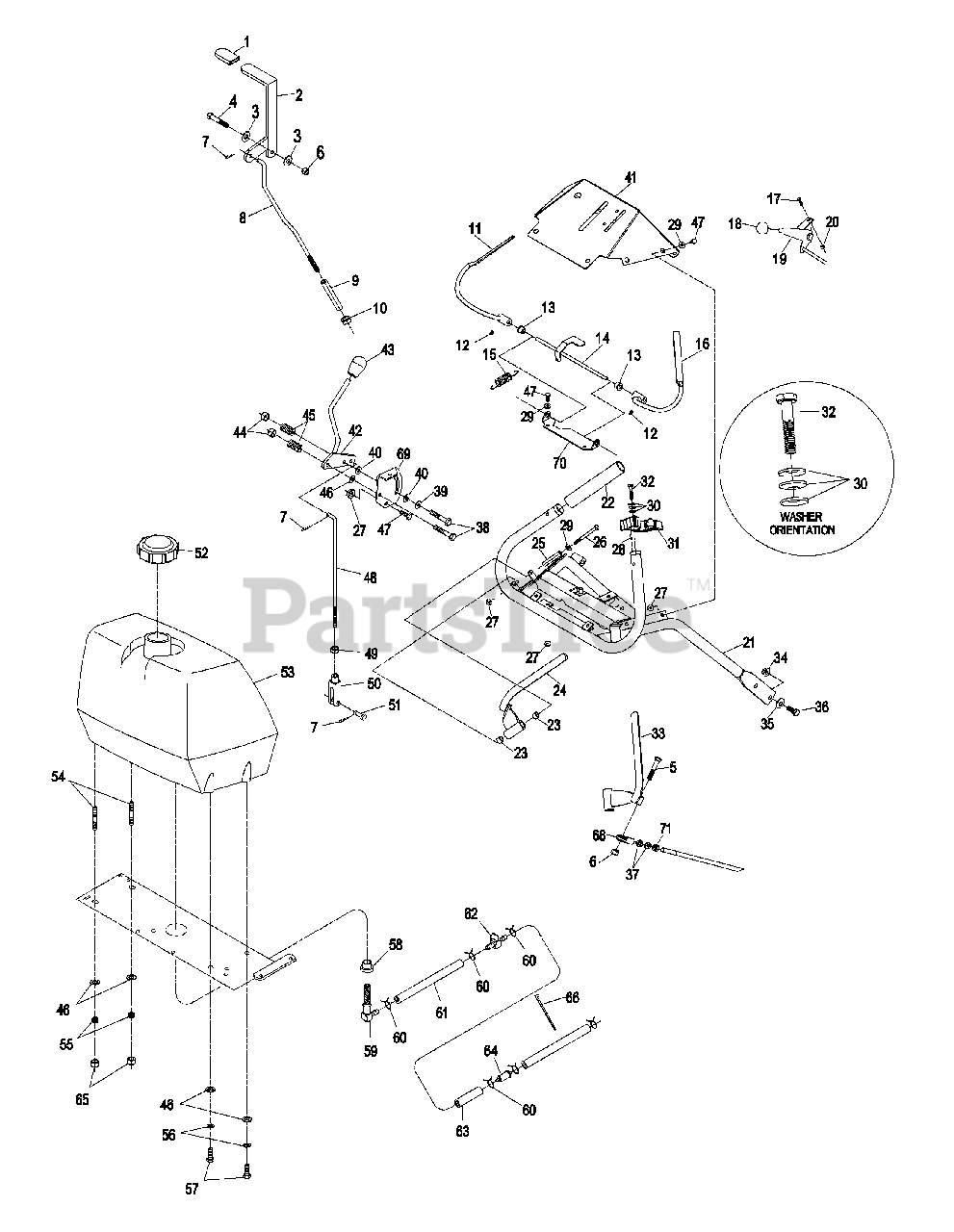 Exmark TT5217KAEC - Exmark 52" Turf Tracer Hydro Walk-Behind Mower ...