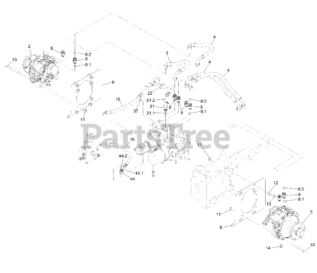 Exmark LZS88CDYM96RW0 - Exmark 96" Lazer Z Diesel Zero-Turn Mower ...
