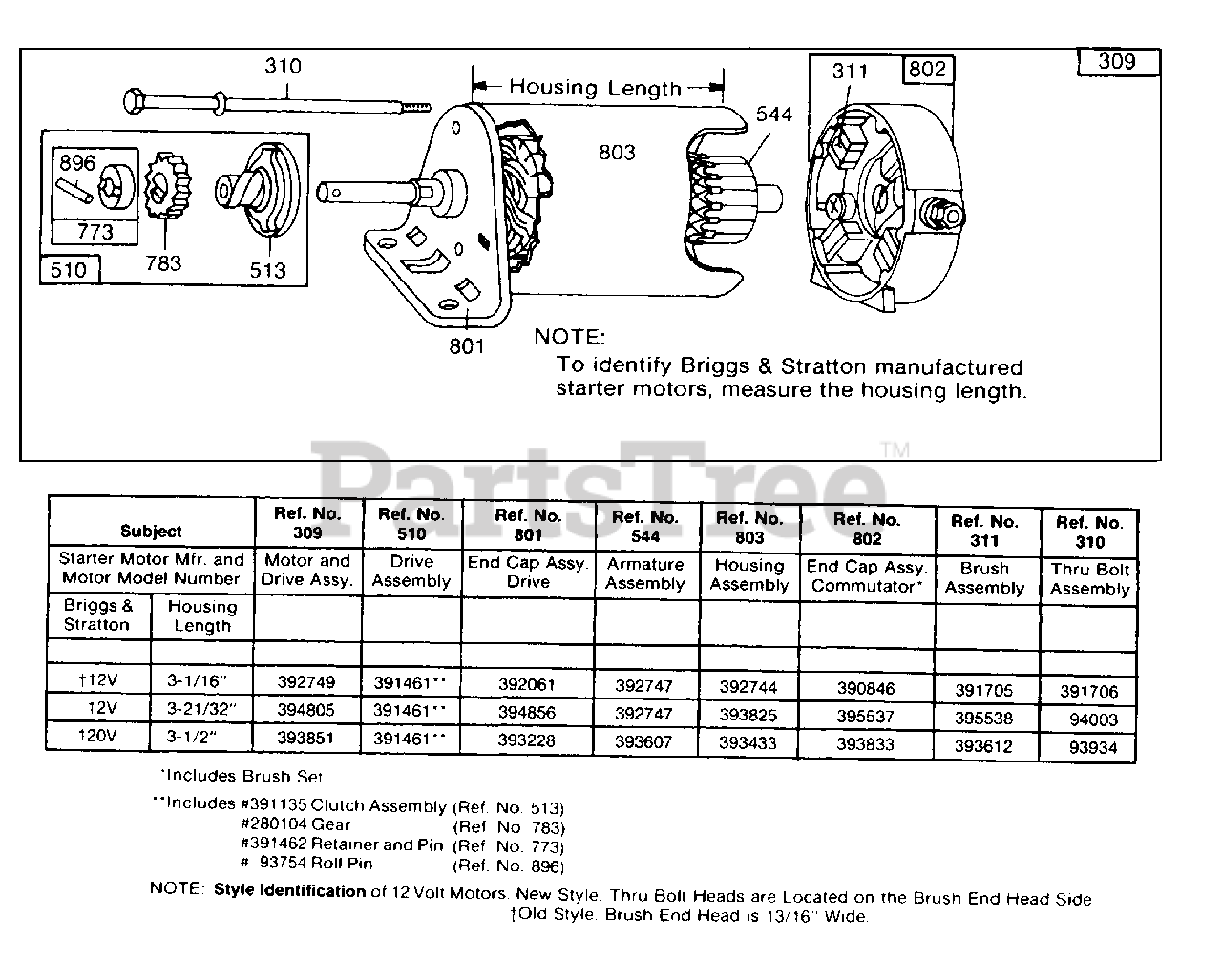 Briggs & Stratton 191707-5526-XX - Briggs & Stratton Vertical Engine ...