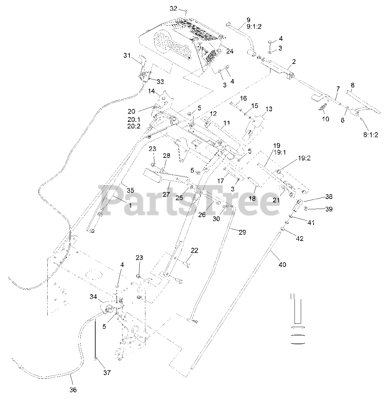 Exmark MGS481CKA36200 - Exmark 36" Metro S-Series Walk-Behind Mower ...