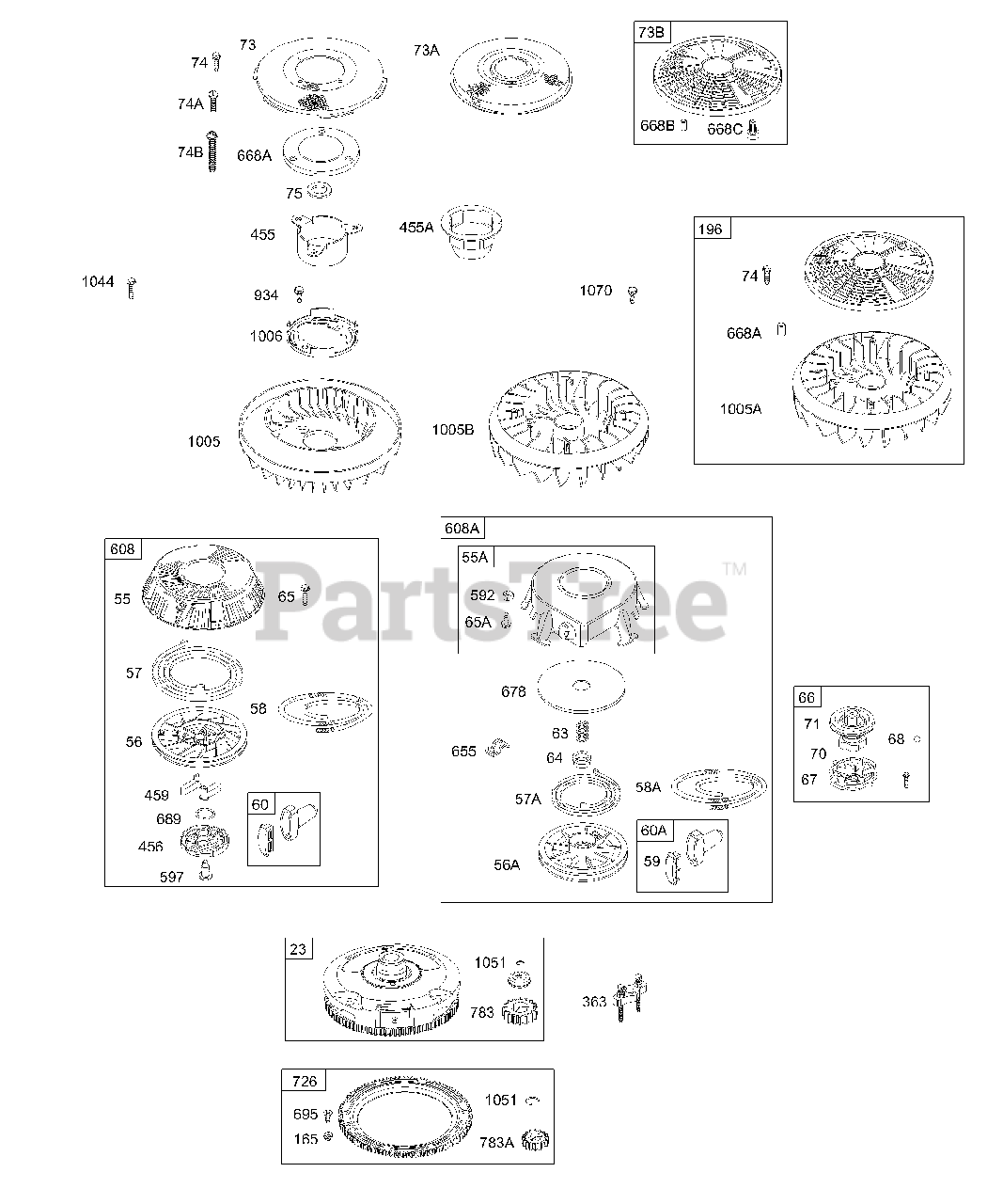 Briggs & Stratton 28N707-0173-01 - Briggs & Stratton Vertical Engine ...
