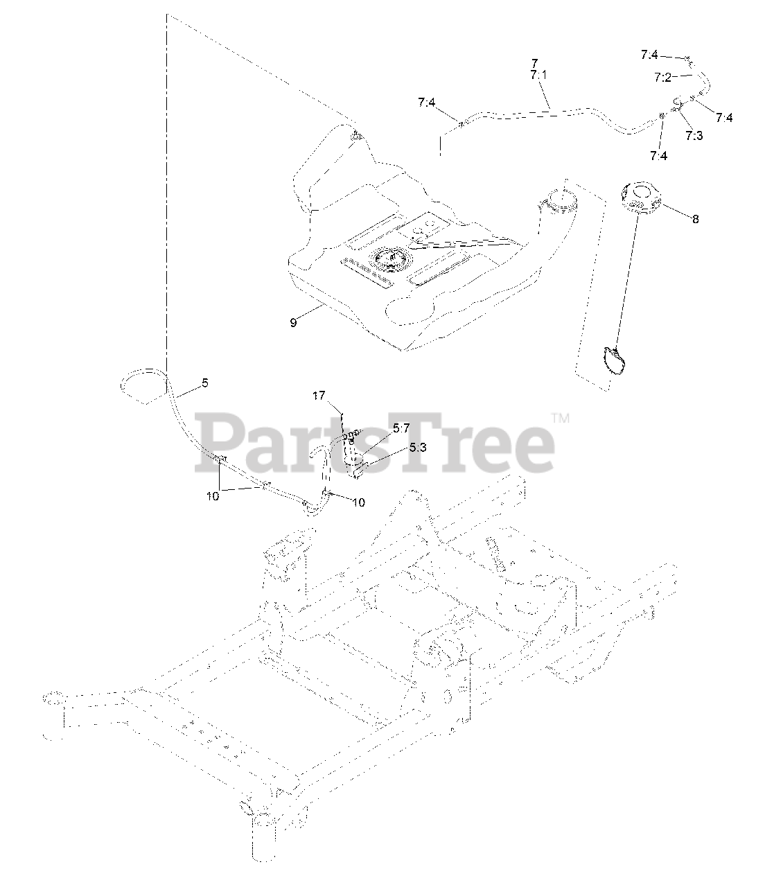 Exmark RAS708GEM603C3 - Exmark 60" Radius S-Series Zero-Turn Mower ...