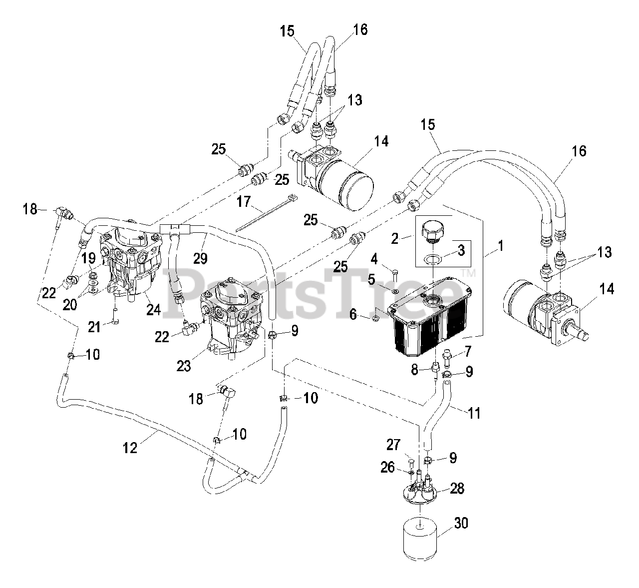 Exmark TT23KAE - Exmark Turf Tracer Hydro Walk-Behind Mower, 23hp ...