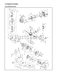 CHTZ 2460 - RedMax Hedge Trimmer (SN: 00100101 & Above) (2012-08) Parts ...
