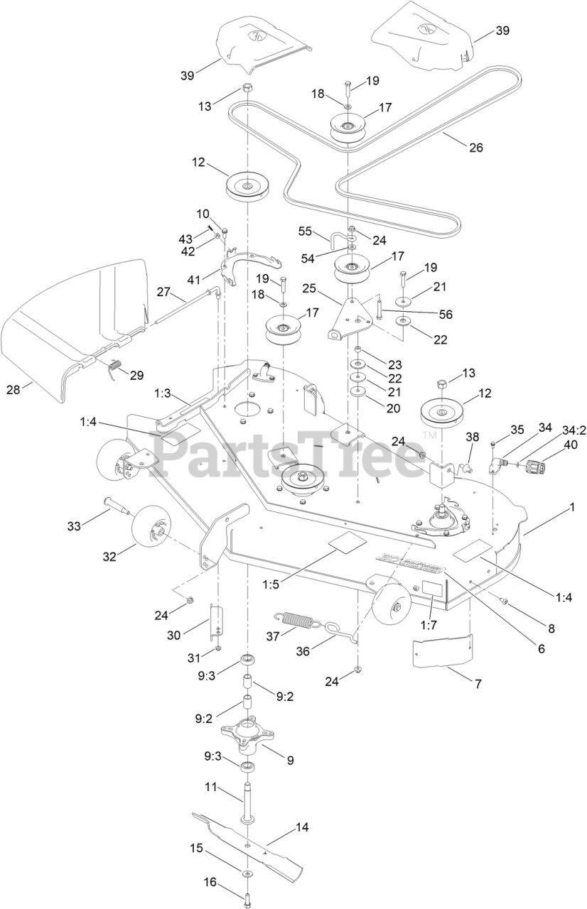 Toro 75755 TA (MX 5075) - Toro 50" TimeCutter Zero-Turn Mower (SN ...