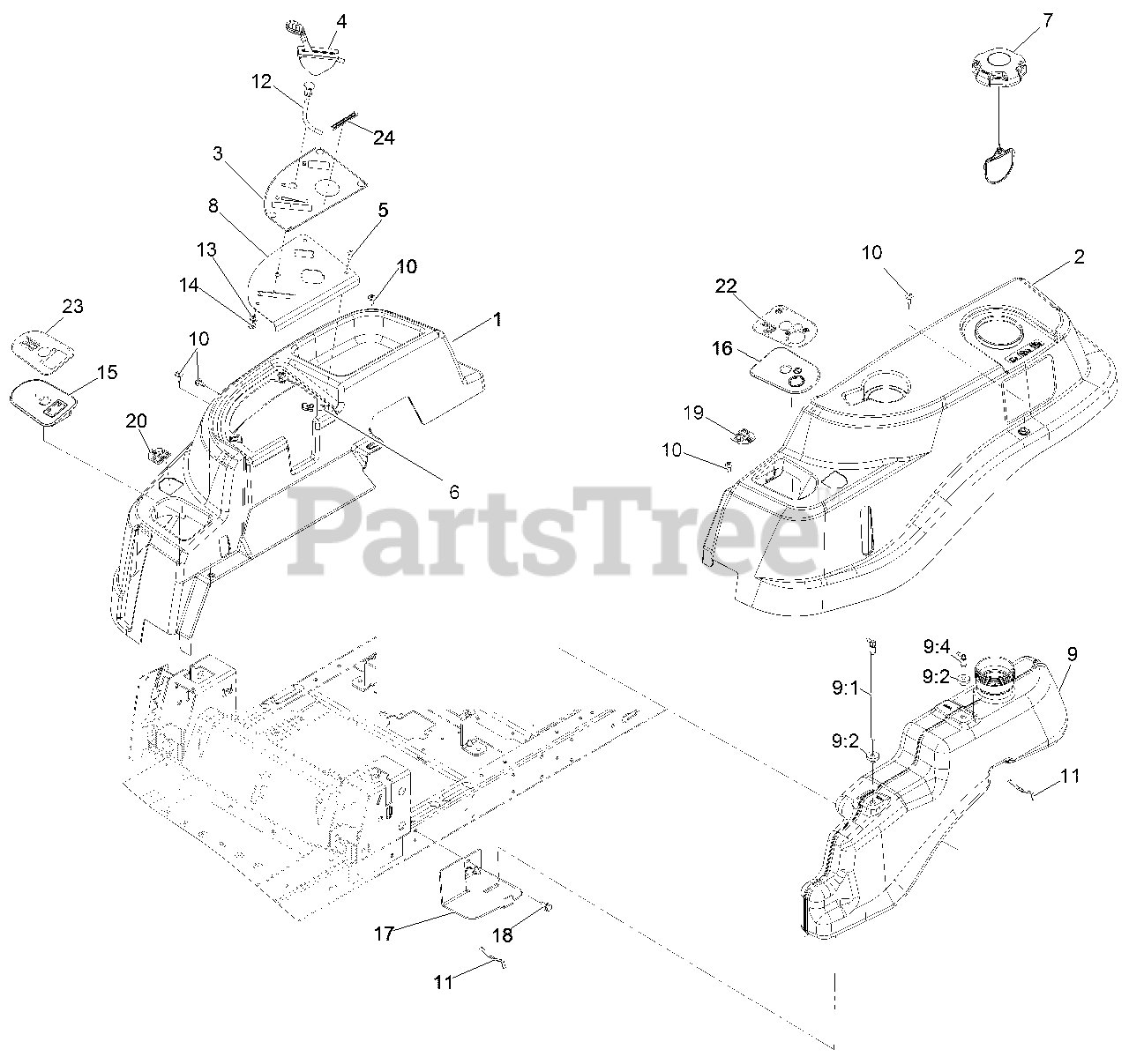 Exmark QSS708GEM50200 - Exmark 50" Quest S-Series Zero-Turn Mower ...