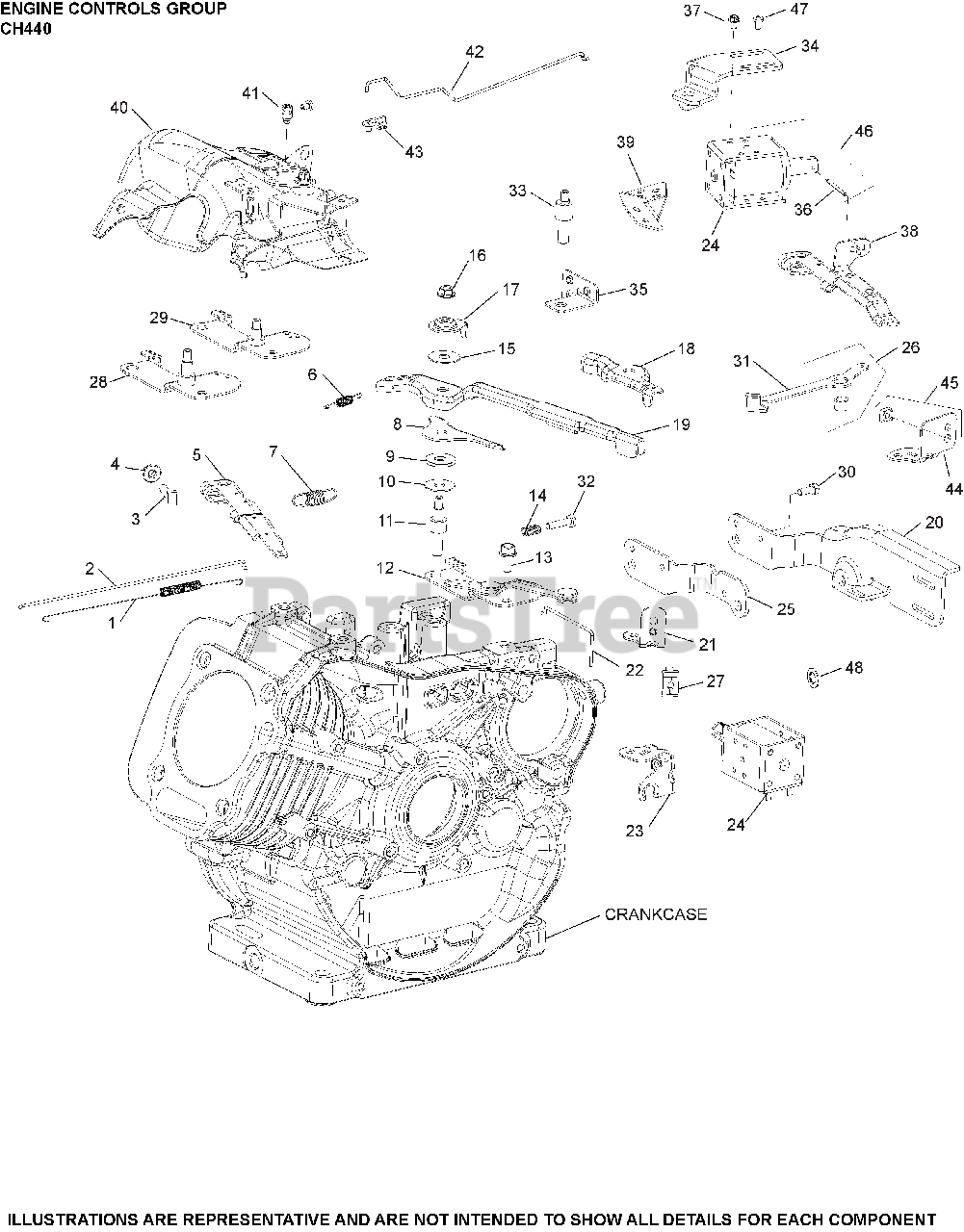Kohler CH440-3174 - Kohler Command PRO Engine, Made for Chongqing Senci ...