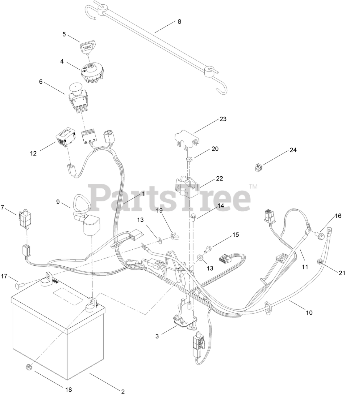 Toro 75760 (6000) - Toro 60" TimeCutter Zero-Turn Mower (SN: 411585274 ...