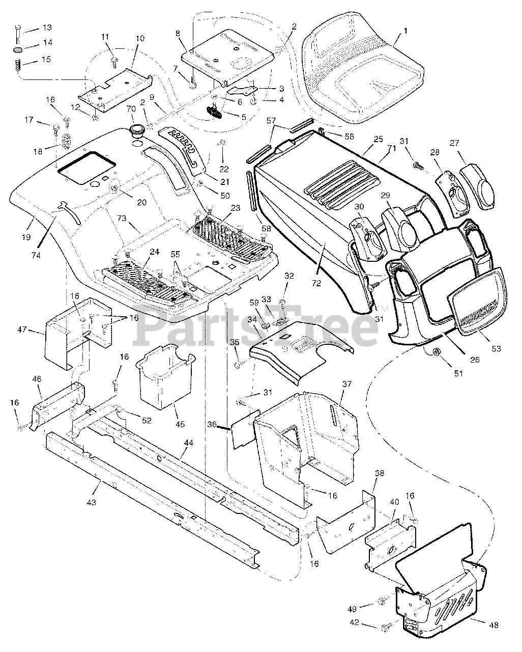 Hayter 13/30 (312002x11E) - Hayter Heritage 30" Lawn Tractor, Canada ...