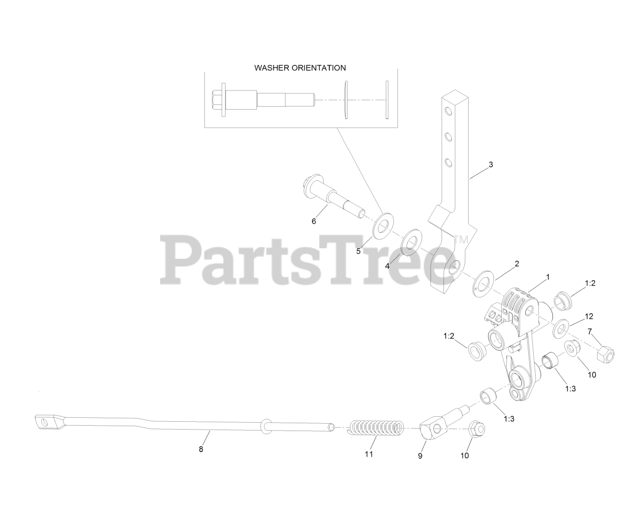 Exmark RAE708GEM44300 - Exmark 44" Radius E-Series Zero-Turn Mower ...
