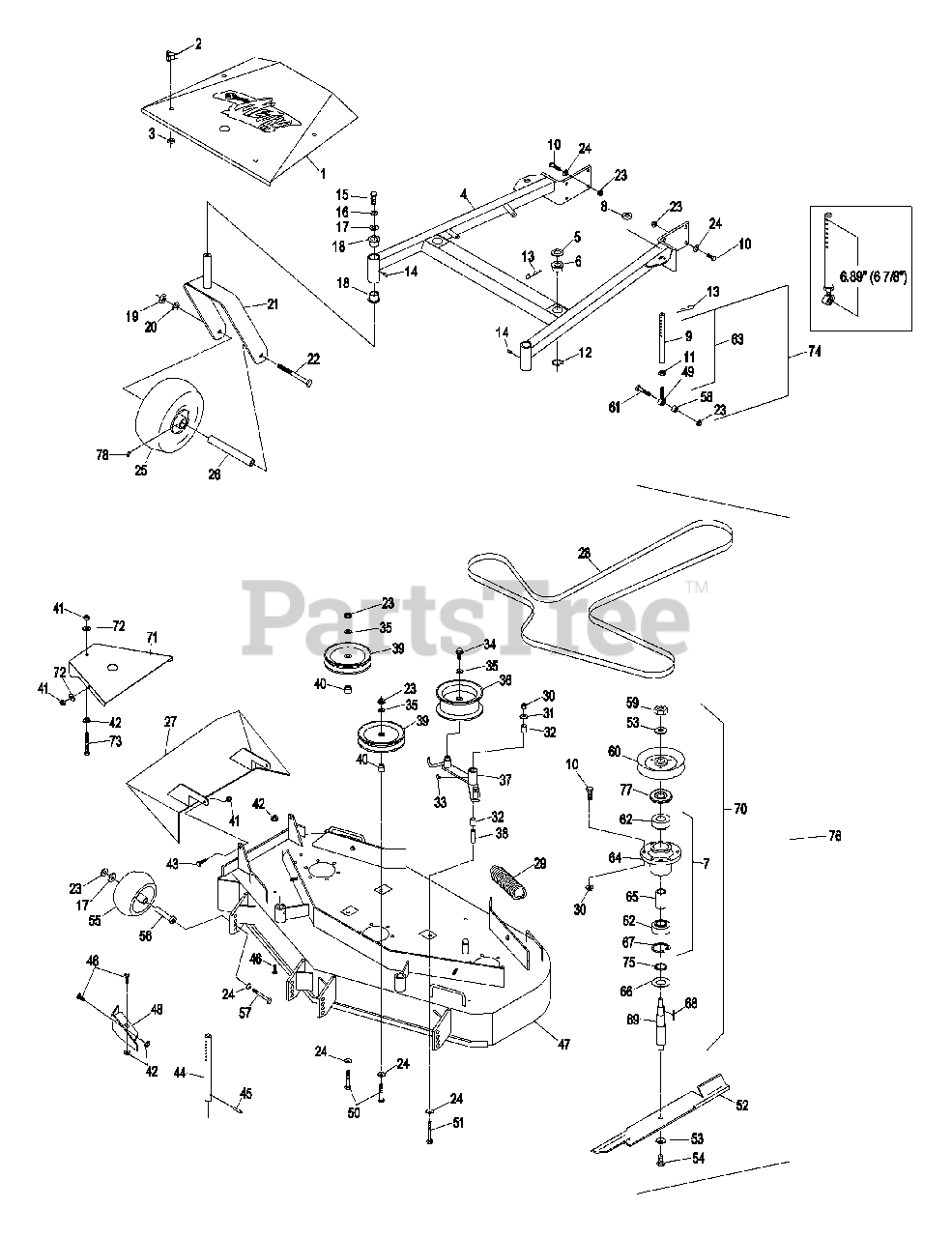 Exmark MHP4815KAC - Exmark 48" Metro HP Walk-Behind Mower, 15hp ...