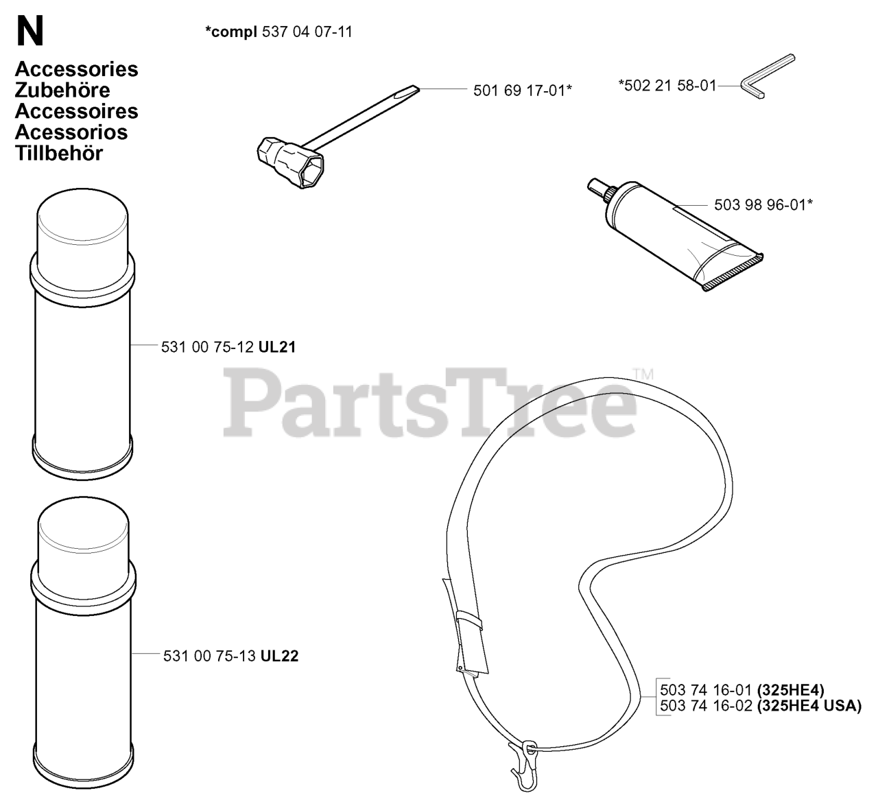 Husqvarna 325 HE 3 X - Husqvarna Hedge Trimmer (SN: 20010100001 ...