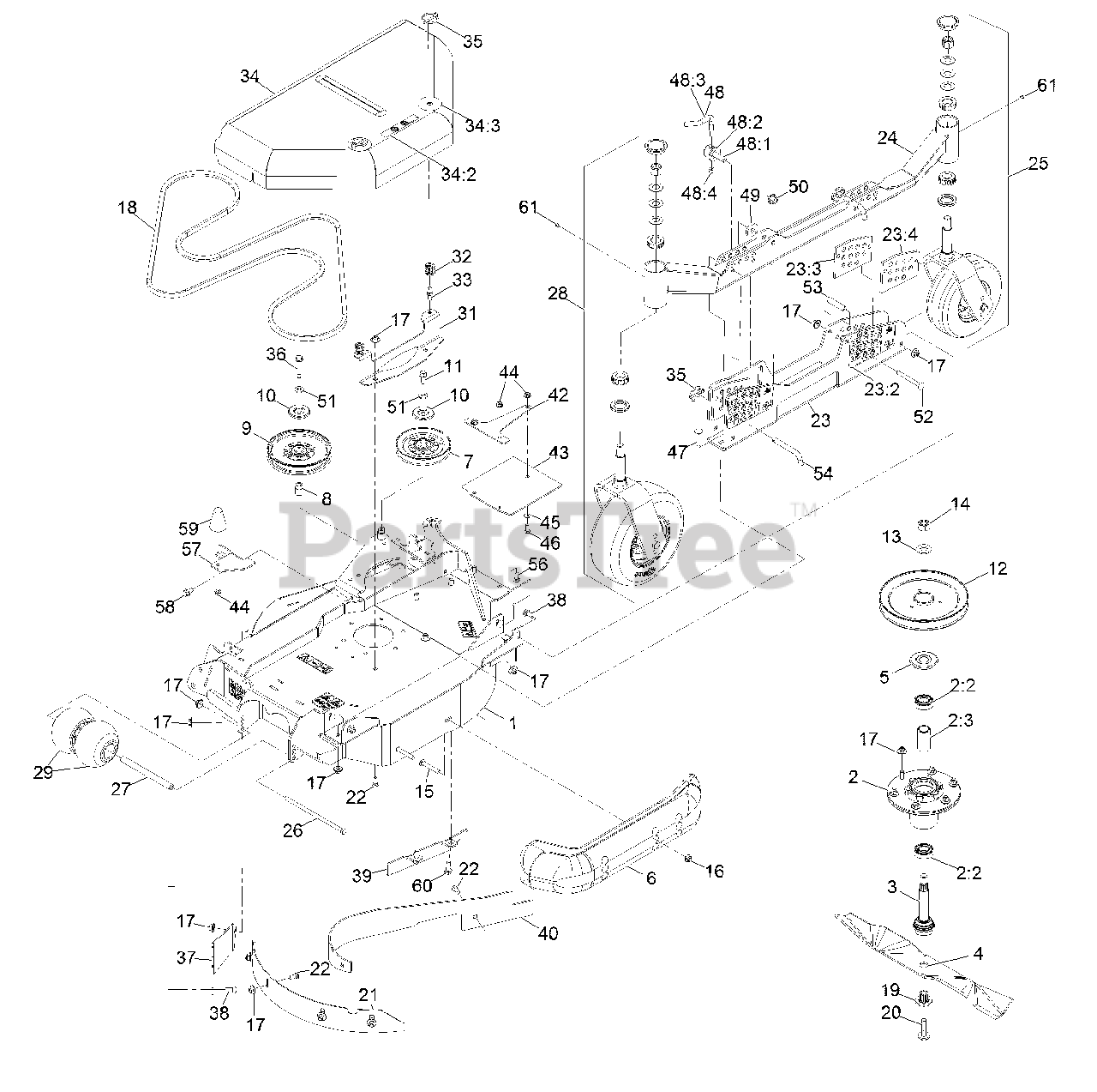 Exmark LZS88CDYM96RW0 - Exmark 96" Lazer Z Diesel Zero-Turn Mower ...