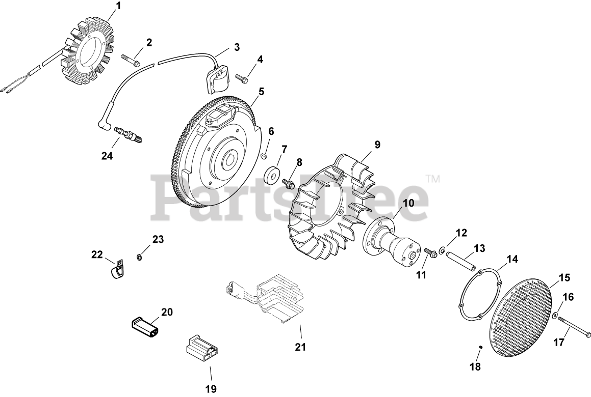 Kohler CH680-3057 - Kohler Command PRO Engine, Made for Walker Mfg., 22 ...