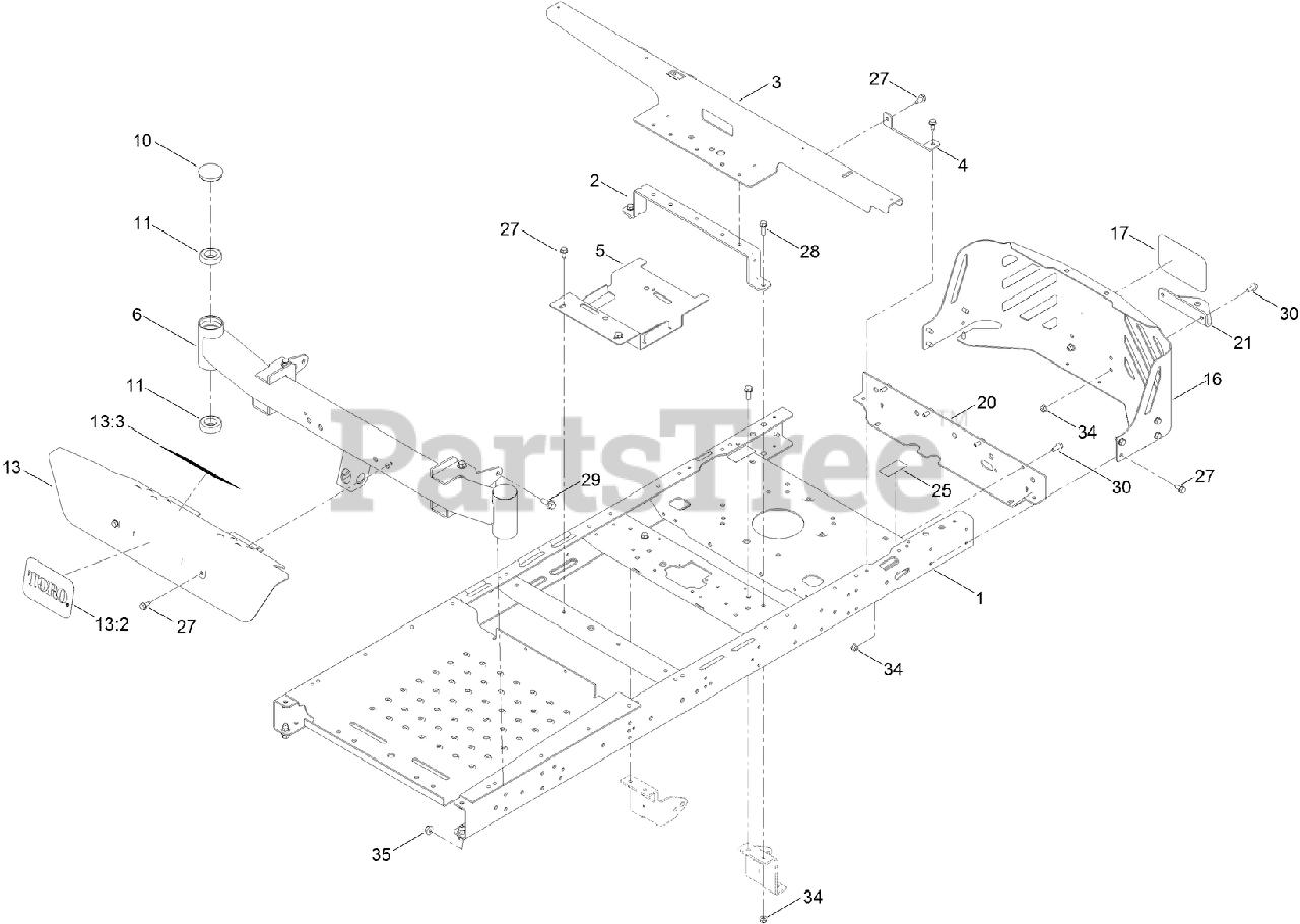 Toro 74775 (MX 5000) - Toro 50" TimeCutter Zero-Turn Mower (SN ...