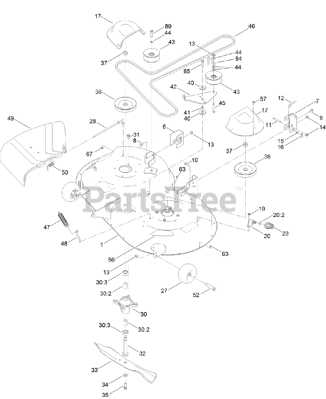 Toro 74726 (SS 4225) - Toro 42" TimeCutter Zero-Turn Mower (SN ...