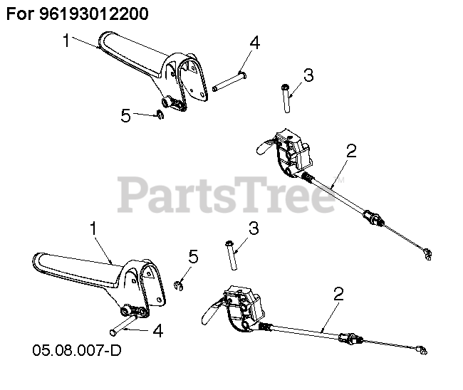 Husqvarna ST 224 P - Husqvarna 24" Snow Blower CONTROL PANEL ...
