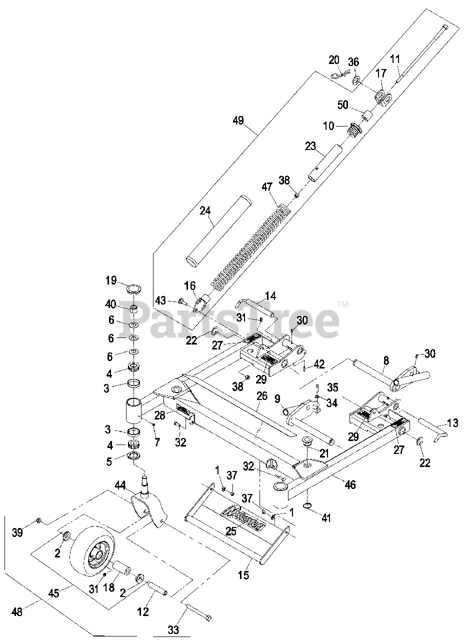 Exmark CD42CD - Exmark 42" Navigator Cutting Deck (SN: 000850000 ...
