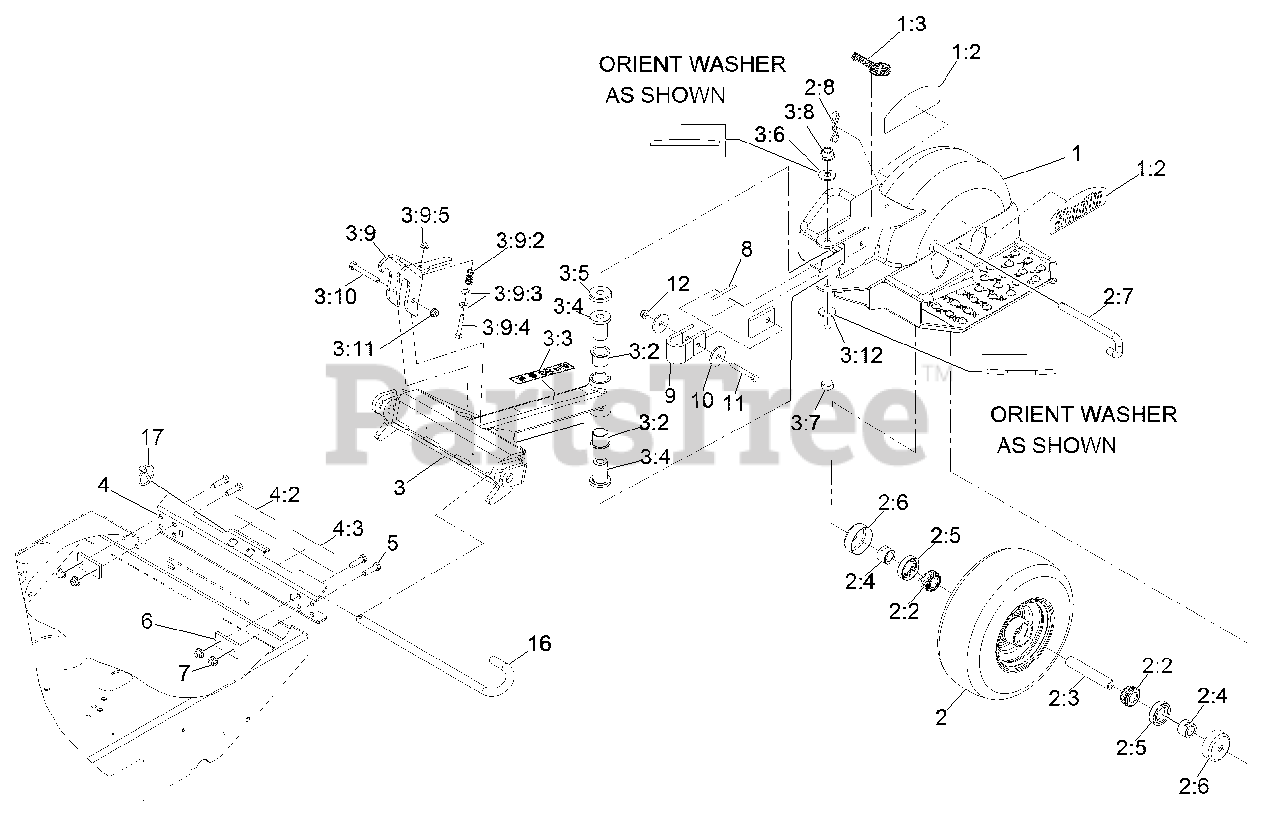 Exmark 116-7223 - Exmark Sulky for Vantage Stand-on Mower (SN ...