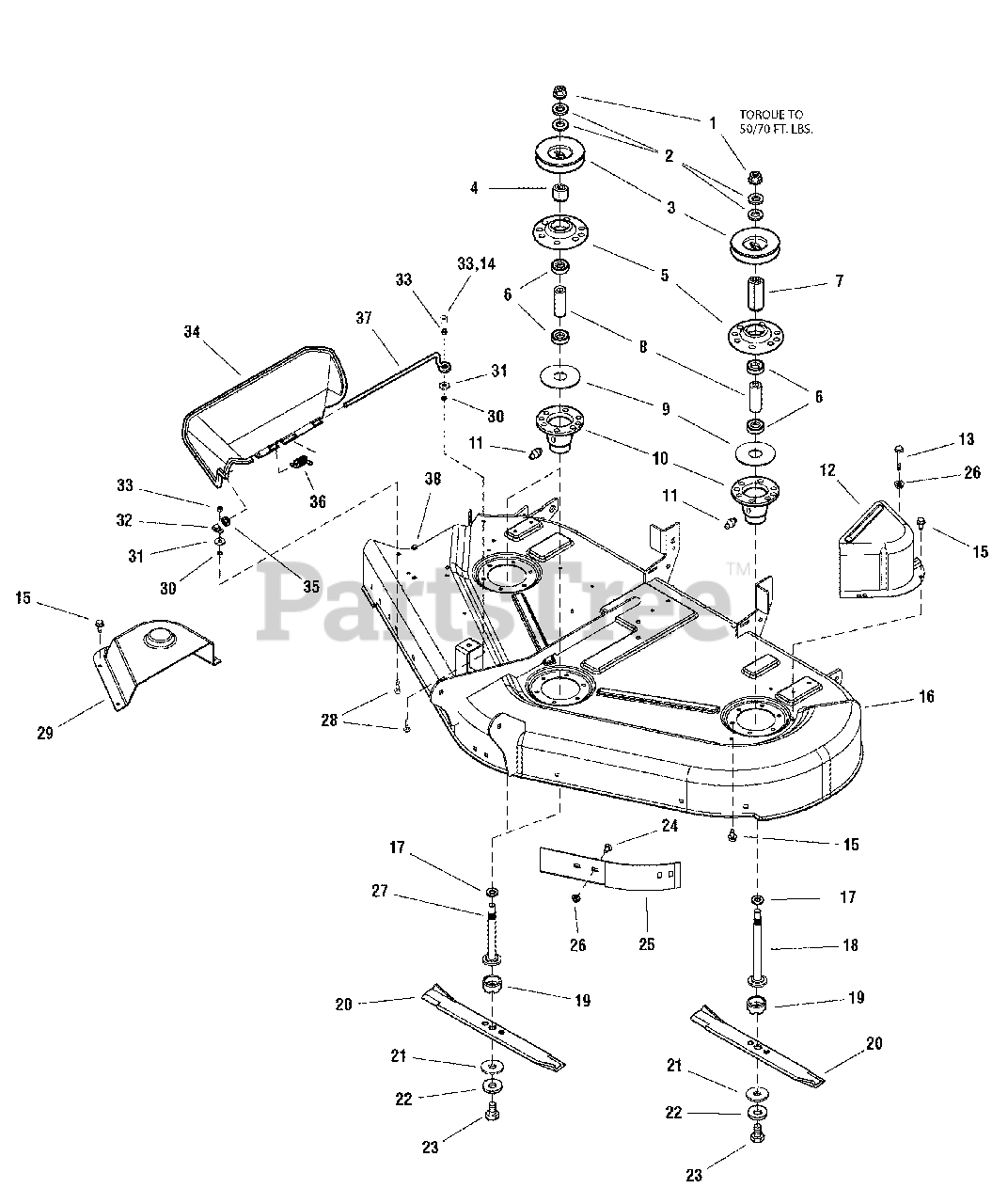 Snapper LT 2250 (2690443) - Snapper 50" Lawn Tractor, 22hp 50" Mower ...