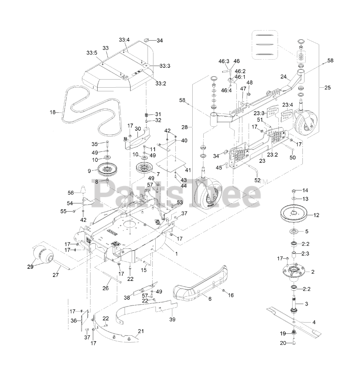 Exmark LZS88CDYM96RW0 - Exmark 96" Lazer Z Diesel Zero-Turn Mower ...