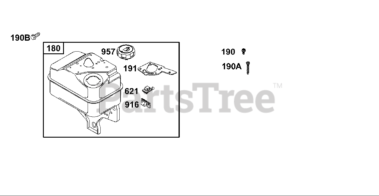 Briggs & Stratton 133202-0124-01 - Briggs & Stratton Horizontal Engine ...