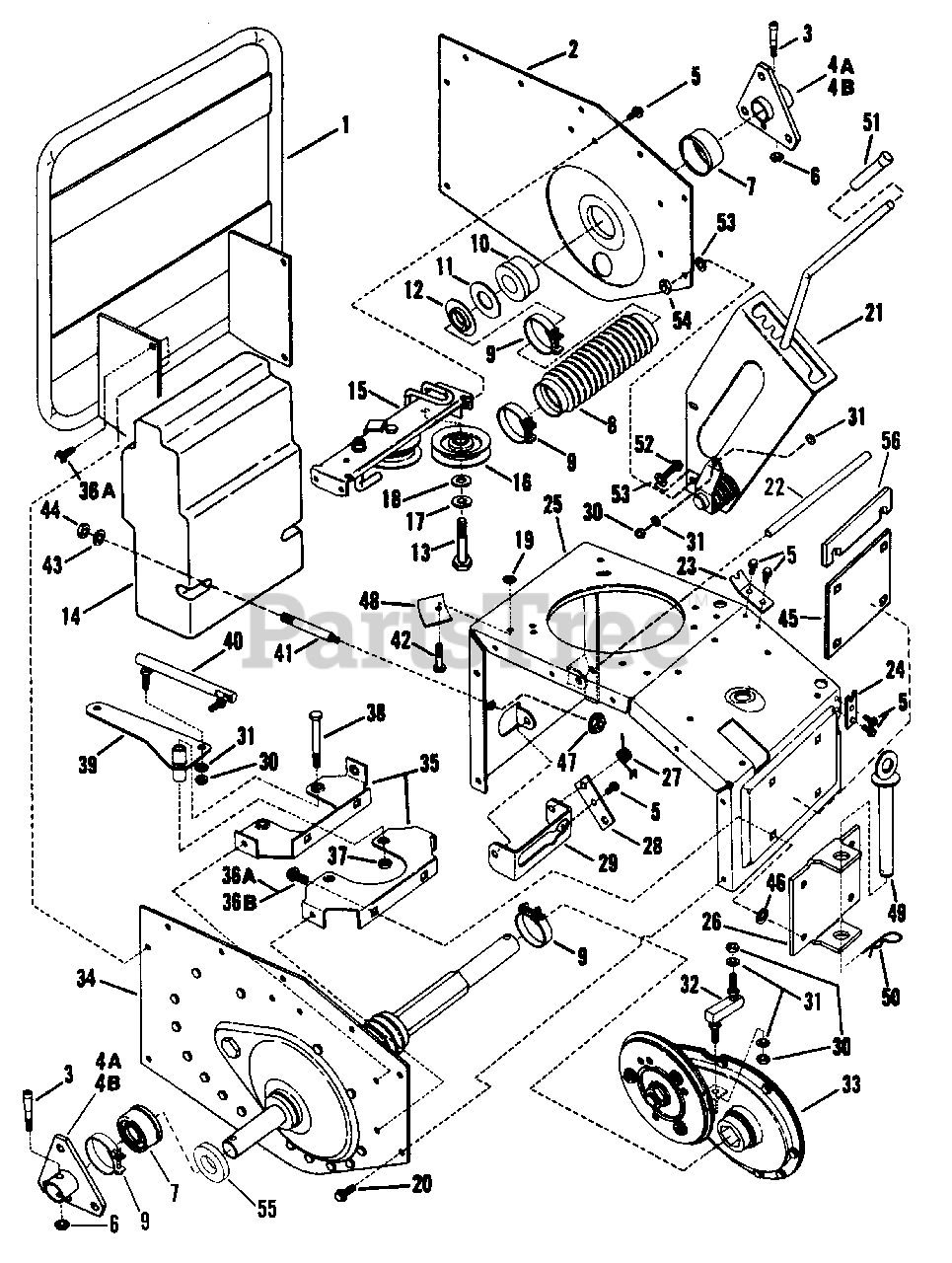 Snapper R5001 - Snapper Rear-Tine Tiller, 5hp 51381 Frame, Traction ...